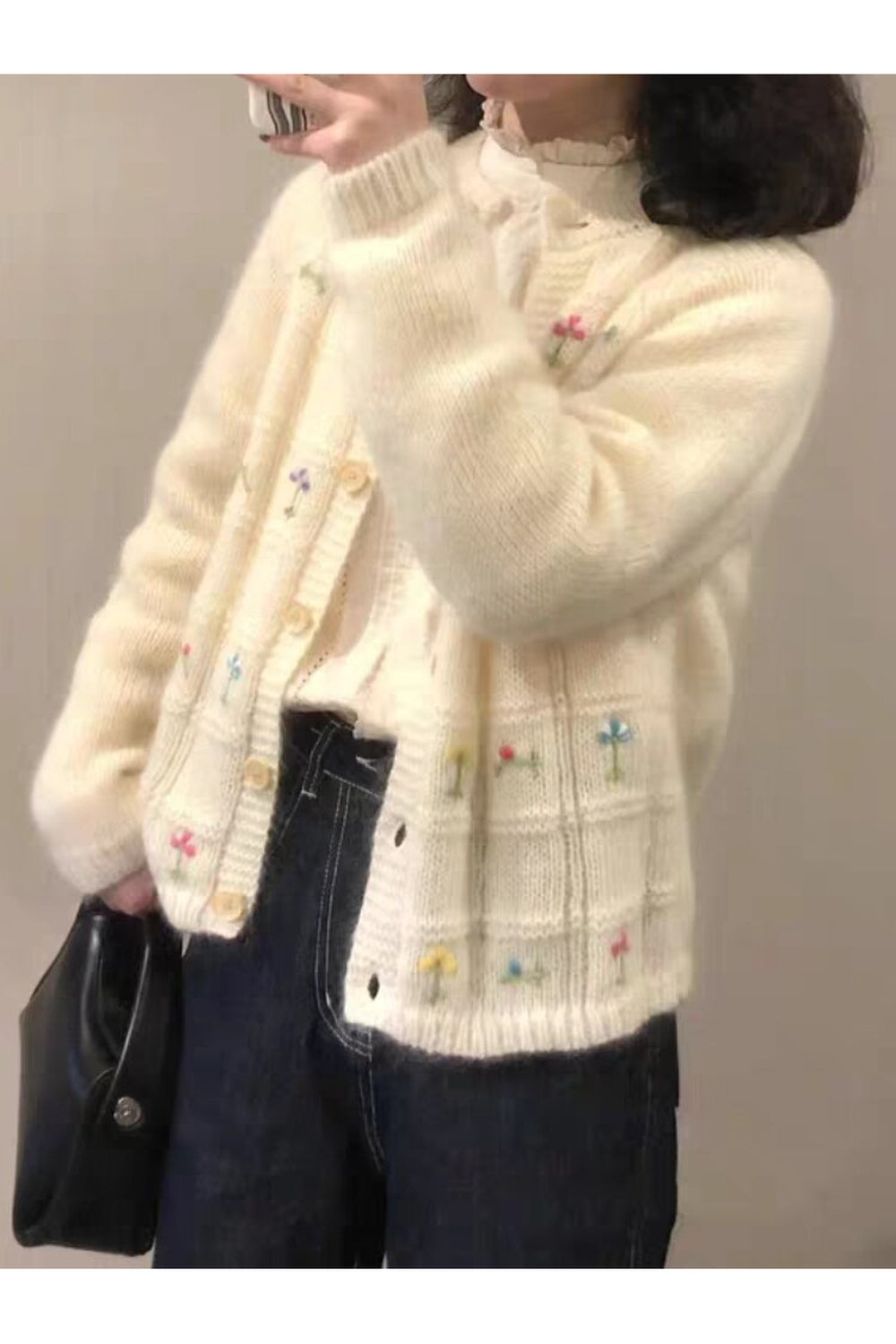 Cottagecore Floral Style Cardigan - Сottagecore clothes