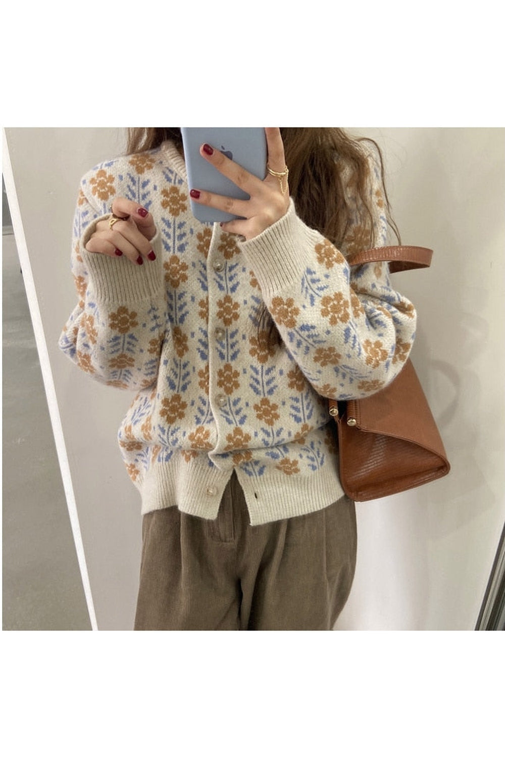 Cottagecore Style Knitted Fall Sweater - Сottagecore clothes