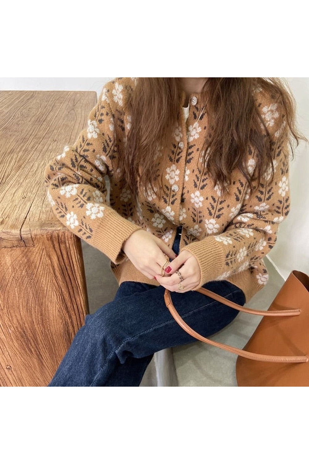 Cottagecore Style Knitted Fall Sweater - Сottagecore clothes